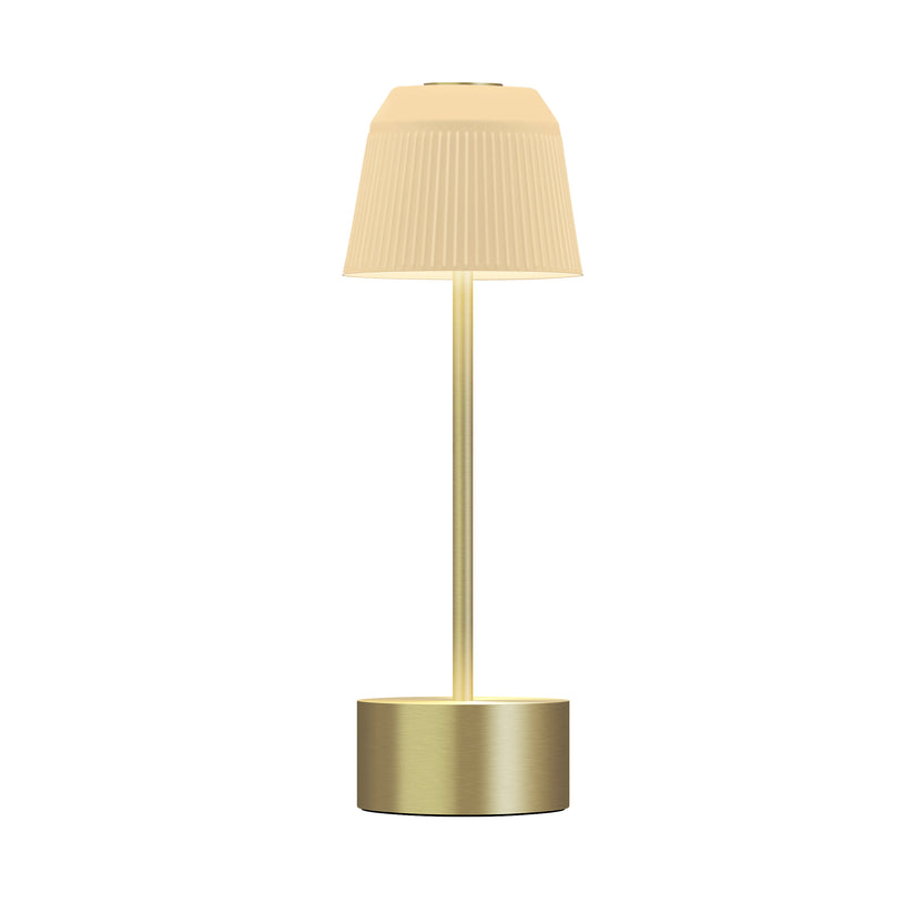 BOLERO Blanc Satiné - Lampe sur pied doré – J.L Coquet & Jaune de ...