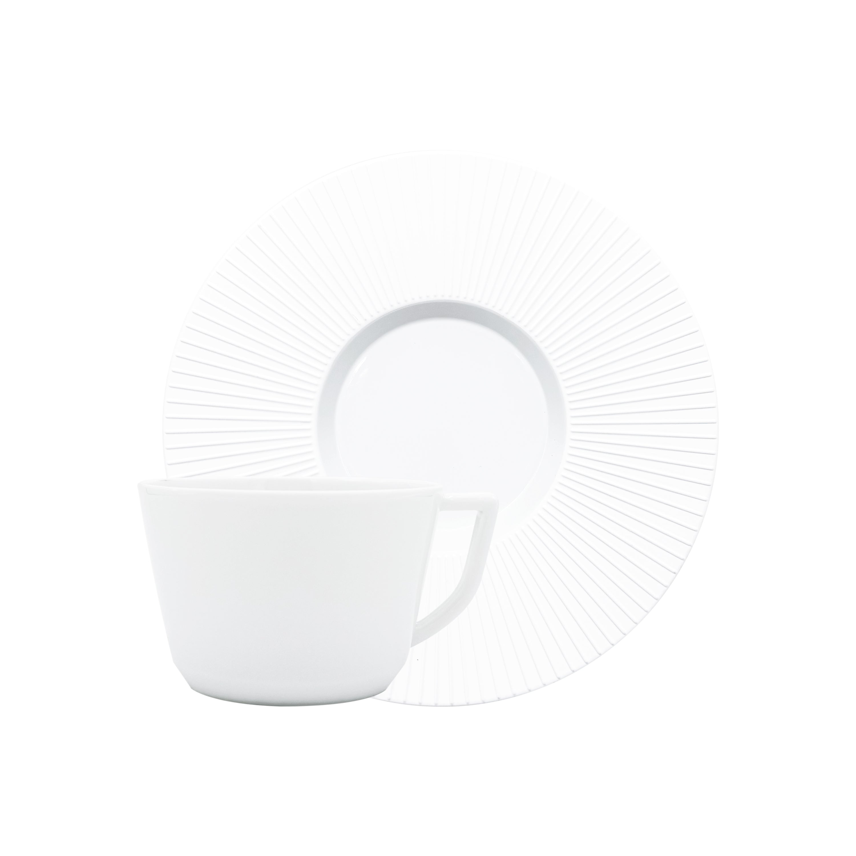 BOLERO Satin White - Coffee Cup & Saucer – J.L Coquet & Jaune de Chrome ...